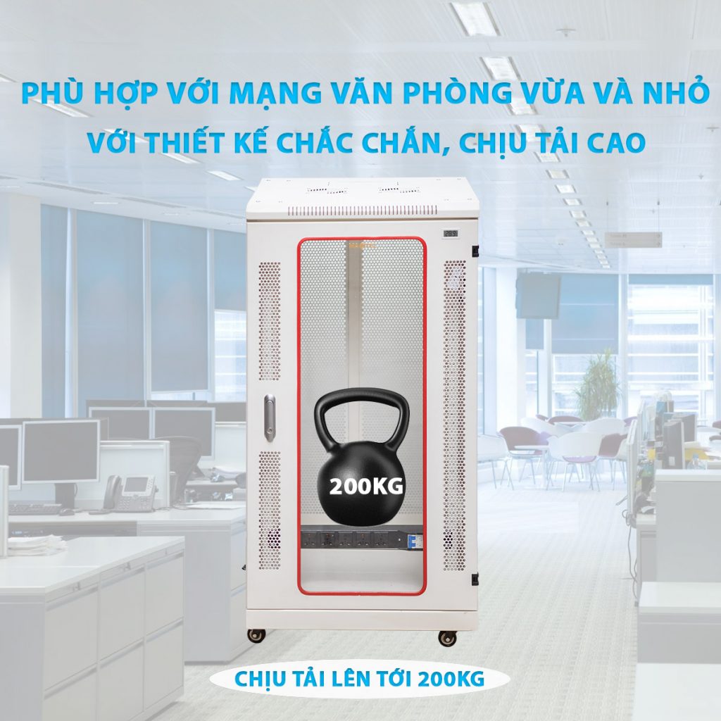 MTR-22U600 (W/B/S) (S/P) – Tủ rack Maxtel 22UD600 - VTXVN